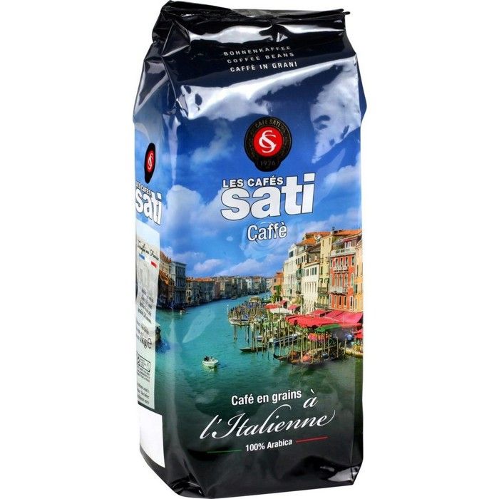 CAFE SATI Café en grains à lItalienne le paquet d'1Kg - Cdiscount Au ...