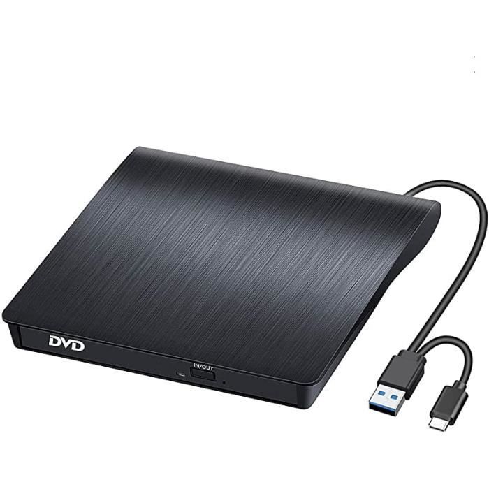 Lecteur CD\DVD Externe USB 3.0 et Type C BEVA Portable CD\DVD-RW ...