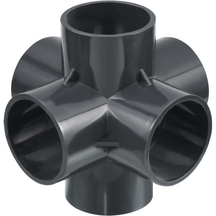 1-1-2 Pouce U-Pvc Coude Raccord,6 Voies Pvc Tuyau Raccords Connecteur ...