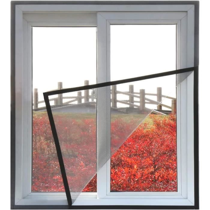 120X130Cm Filet Anti-Moustiques Adhésif Moustiquaire Pour Fenêtre De ...