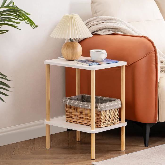 2 Niveaux Table D'Appoint, Table D'Appoint Etroite, 40 X 30 X 52 Cm ...
