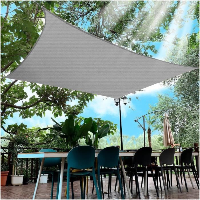 Voile d'ombragePare-Soleil Jardin Balcon Polyéthylène HDPE Respirant ...