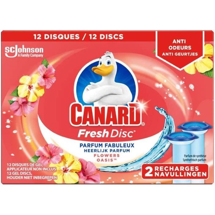 Canard WC Fresh Disc Recharges - Nettoyant Pour Toilette Flowers Oasis ...