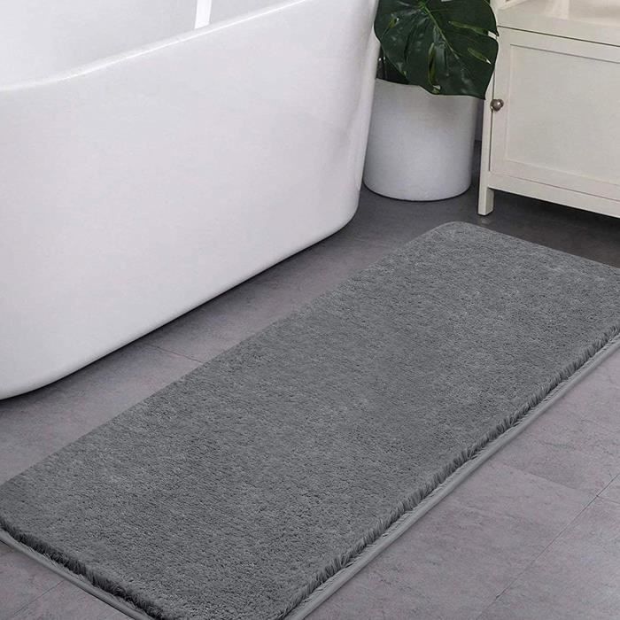 Tapis de Bain Extra Long Antidérapant Tapis Salle de Bain Épaissi Tapis ...