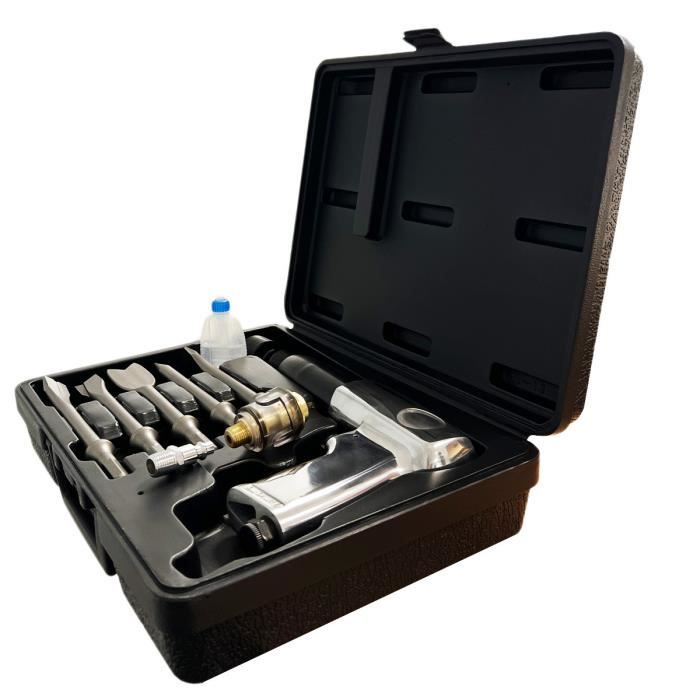 TOP PROMO BURIN AIR COMPRIME MARTEAU BURINEUR PNEUMATIQUE - 5 BURINS ...