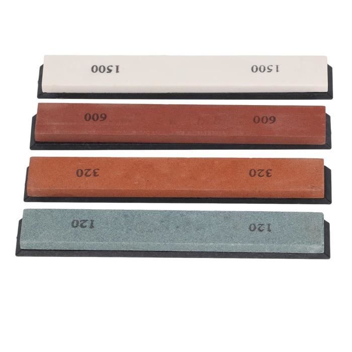 Pierre À Aiguiser Les Lames, Kit De Pierre À Aiguiser Les Couteaux 120 320 600 1500 Grain ...