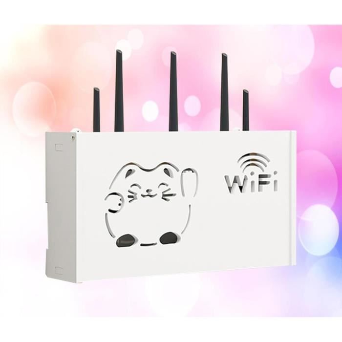 Support Pour Tv Mural Avec Étagère Cache Cable Étagère Tv Set-Top Rack ...