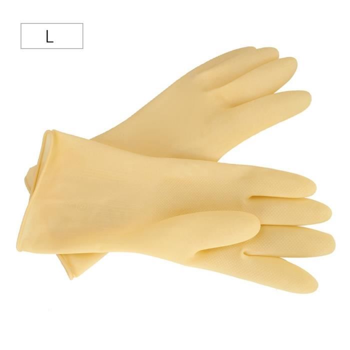 Cikonielf Gants de travail en latex Paire de gants de sécurité en latex ...