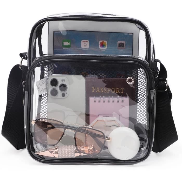 Sac À Bandoulière Transparent Pour Homme Approuvé Par Le Stade Sac À ...