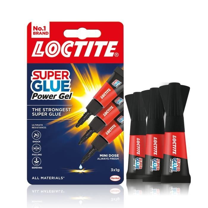 Loctite Mini Trio Super Glue Gel for High-Quality Repair for All Materials, 6x1g - Cdiscount ...