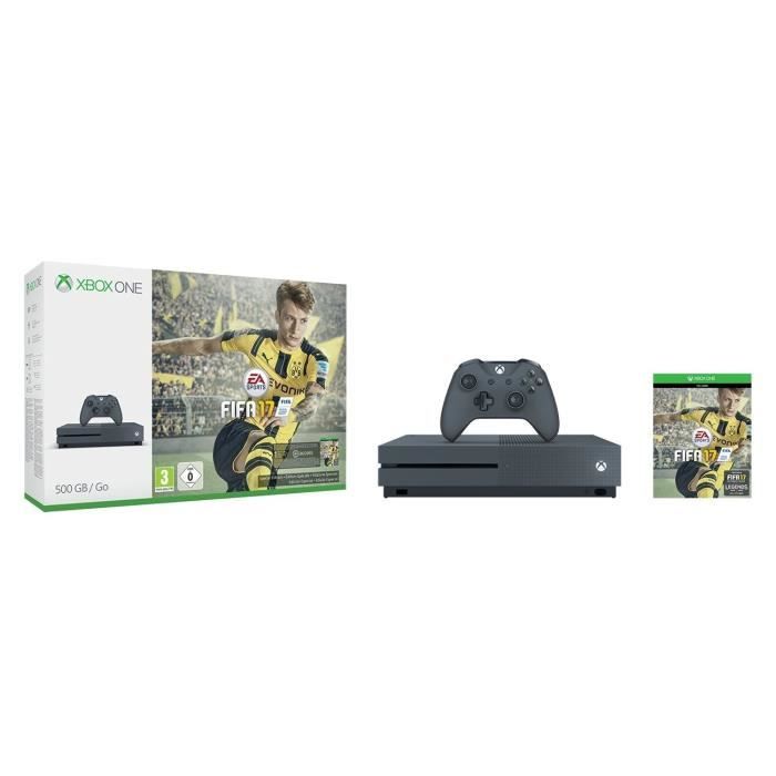 Pack Console Xbox One S 500 Go + Fifa 17 - Storm Grey - Cdiscount Jeux ...