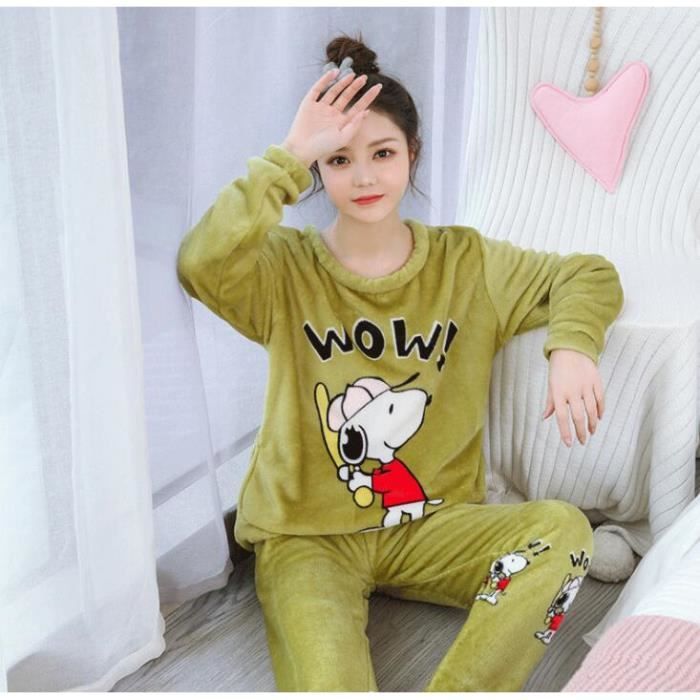 Vert Ensemble pyjama Vert - Cdiscount Prêt-à-Porter