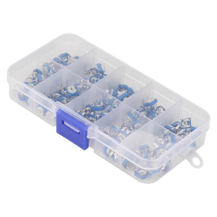 Potentiomètre OMABETA - 100 pièces - 10 valeurs - Résistance Variable ...