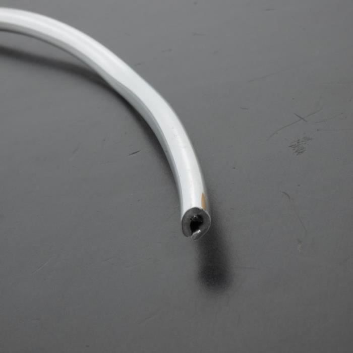 Jonc en plastique chromé de poutre centrale 7.7x6.5mm x 60cm pour ...