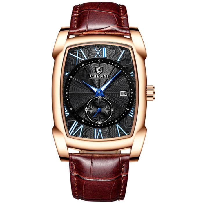 SHARPHY les montres hommes de marque de luxe 2019 bracelet carre cuir ...