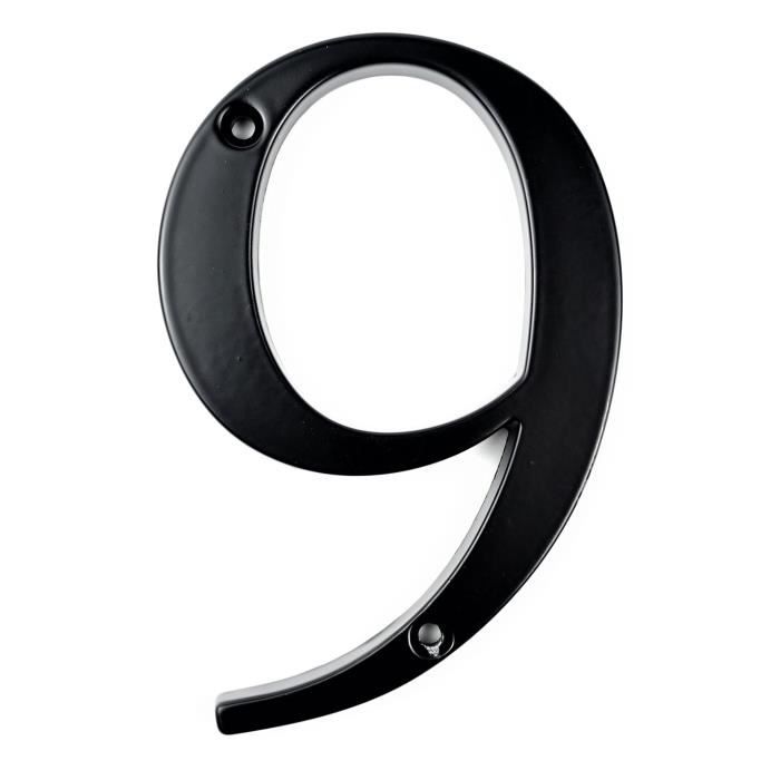 PLAQUE DE PORTE - LETTRE DECORATIVE ,9--Numéro de maison moderne en ...