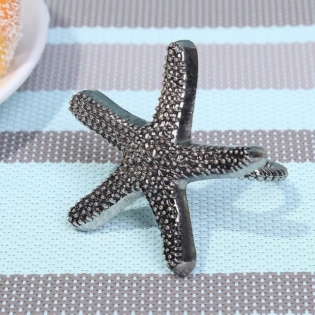 SERVIETTE DE TABLE,Starfish silver--Boucle de serviette homard en ...