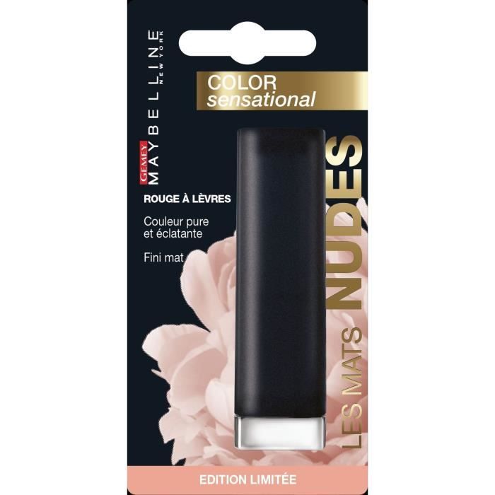 Maybelline New York – Rouge à Lèvres mat – Color Sensational – Teinte ...