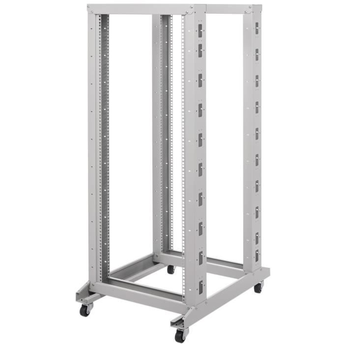 CableMarkt - Rack 29U armoire ouverte en acier blanc 19" 600 x 800 x ...