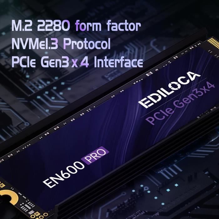 En600 Pro 512 Go Ssd Pcle 3.0X4, Nvme M.2 2280, Cache Slc, 3200 Mo-S En ...