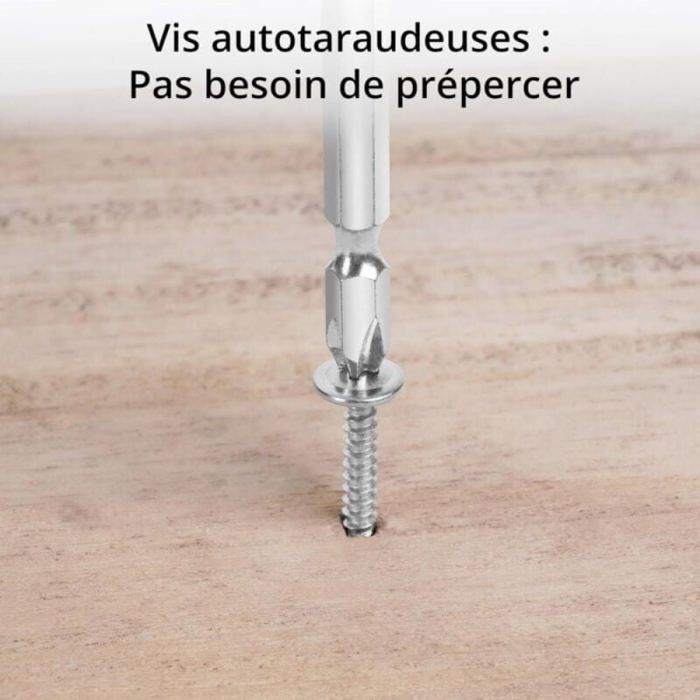 200 Pièces Vis Autoforeuse Metal M4 x 25 mm - Vis Autoperforante à Tête ...
