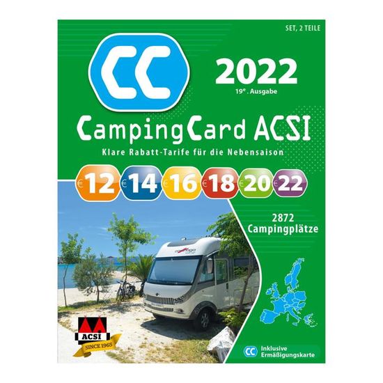 Guide ACSI 2022 + CampingCard Allemand - Cdiscount Librairie