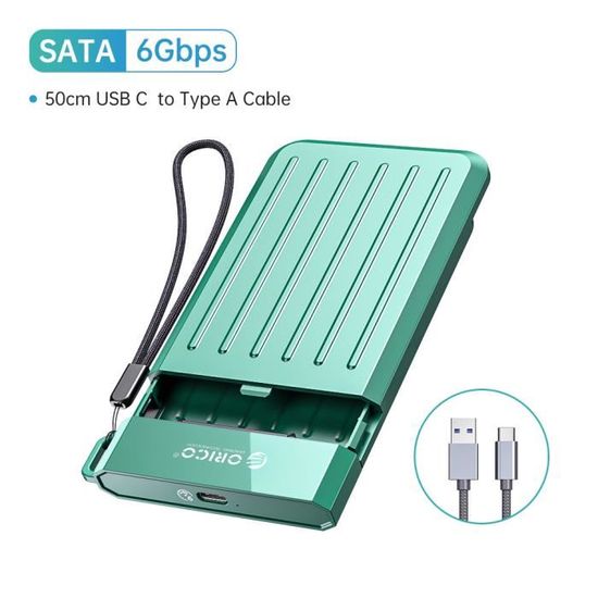 6 Gbps-vert - ORICO External Hard Drive Enclosure Ssd hd USB C 6Gbps ...