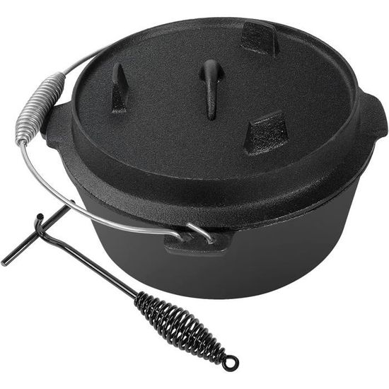 Dutch Oven Cocotte 54l Cocotte En Fonte Avec Lève Couvercle Convient Pour Lintérieur Et L