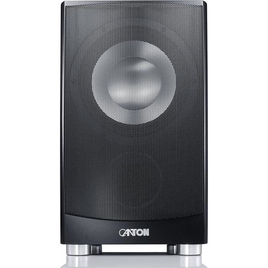 Caisson de Basses Actif - CANTON - 220 mm - 200W - Réglable - Noir ...