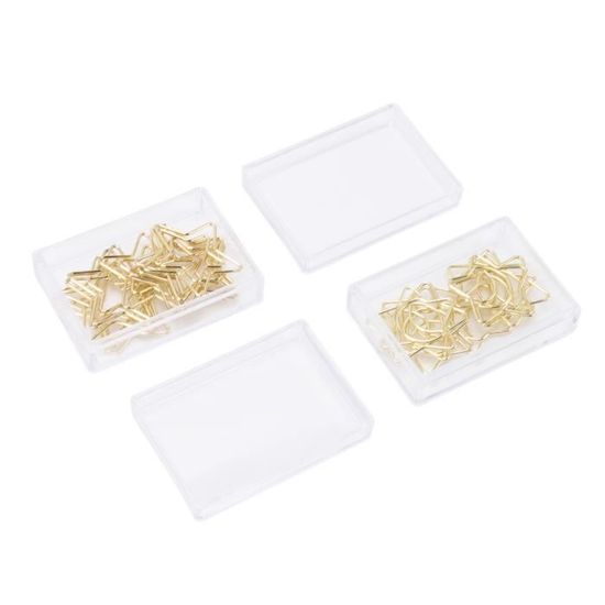 YUI-trombones de bureau 100 pièces trombones Portable petit anti ...