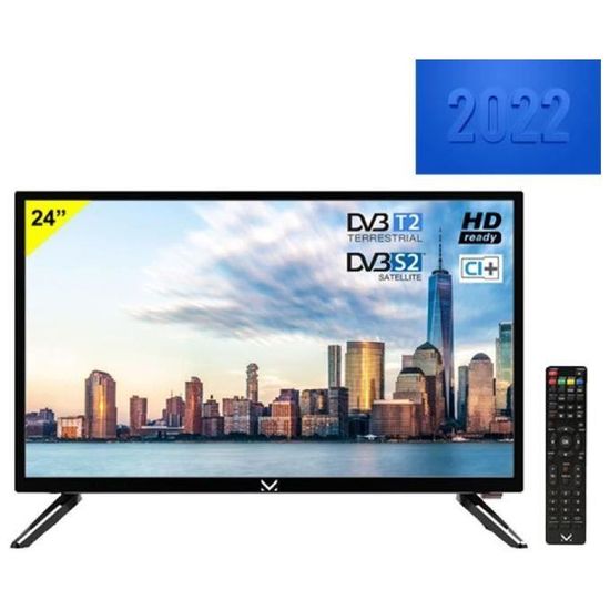[AMZ] MAJESTIC TVD224S2 TV LED 24 HD READY DVBT2-S2 HEVC TV LED 22 ...