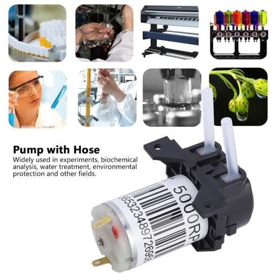 Pompe péristaltique - QQMORA - Micro pompe auto-amorçante - DC 12 V/24 ...