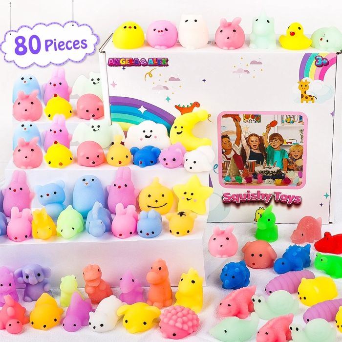 Lot de 80 jouets Mochi Squishies, jouets squishy Fidget pour enfants ...