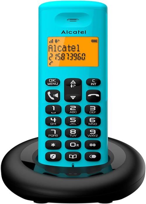 E260-Téléphone Fixe Sans Fil Dect-Design Compact-Grand Écran ...