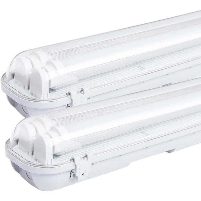 Reglette Led Garage 120Cm Eclairage Led Etanche 2 Unités 18W 3600Lm ...