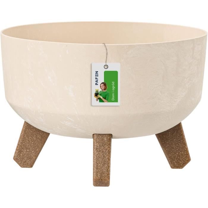 Cache-Pot Avec Pieds Cache-Pot - 16 X Ø 23,5 Cm - Pot De Fleur Effet ...