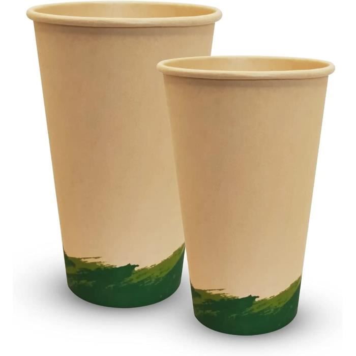 Globelets jetables en cartón grands. Verre Jetable en carton Verres ...