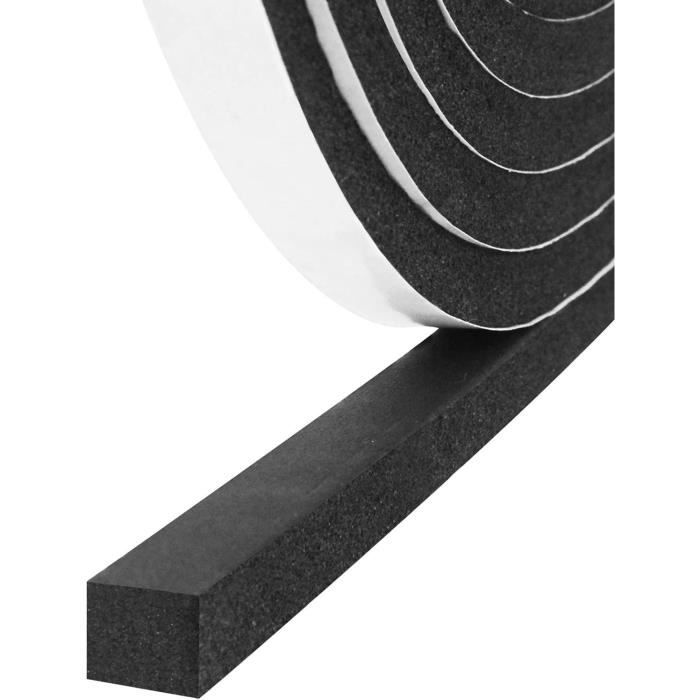 Joint Isolant Portes Fenêtres en Mousse autocollant, 12mm de large x ...