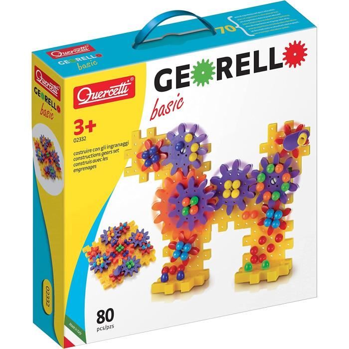 Quercetti-quercetti-2332 georello basic-jeu d'engrenage et construction ...