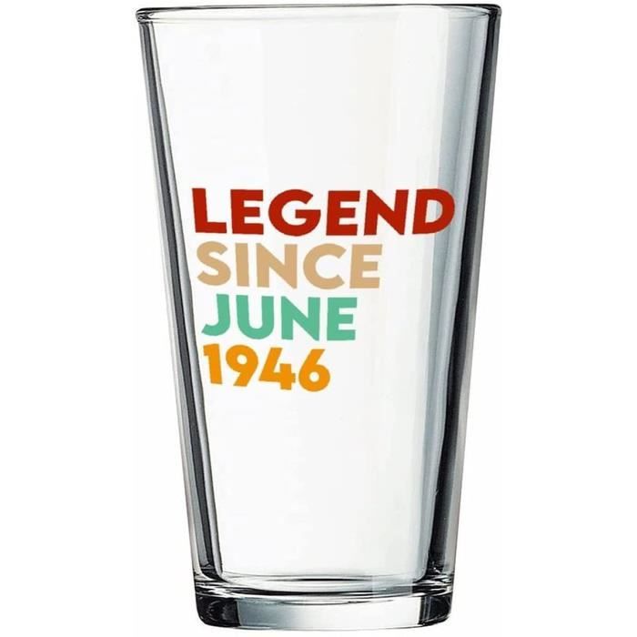 Verres à bière personnalisables Legend Since June 1946 - 47 cl - Idées ...
