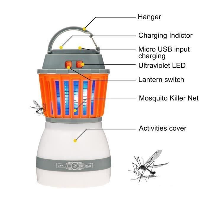 WST Lampe électronique de tueur de moustique, piège de tueur d ...