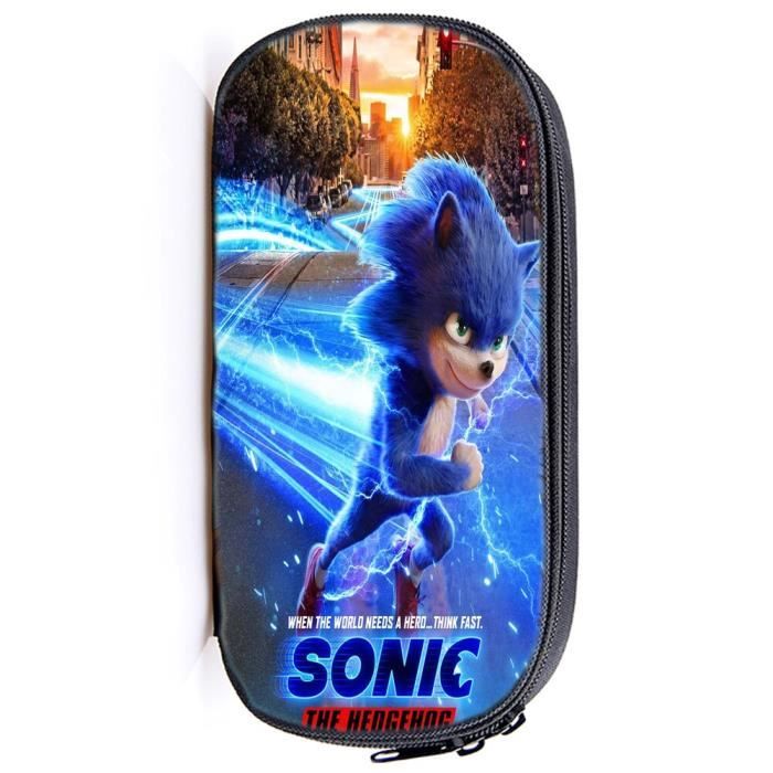 CY894 Sonic Pencil Case Boys Girls Pen Bag Sonic Pencil Holder Kids ...