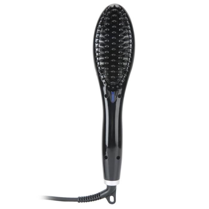 Brosse à lisser les cheveux Brosse électrique chauffante 2-en-1 Anion ...