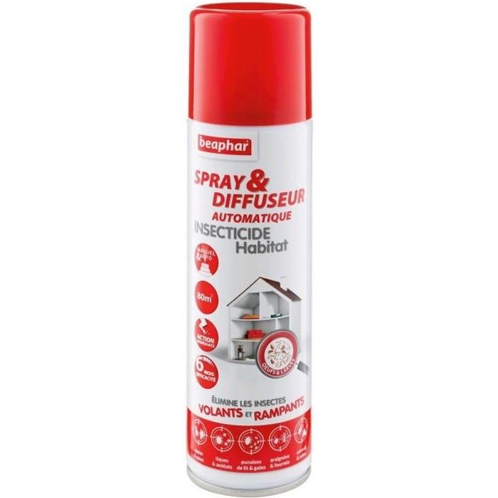 Beaphar Spray et Diffuseur Automatique Insecticide Habitat 250ml ...