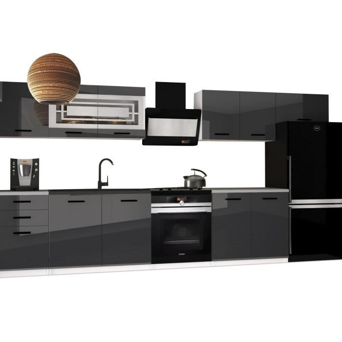 ELLANTO - Cuisine complète L240 cm - Cuisine droite 7 pcs - Plan de ...