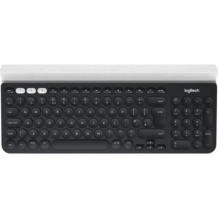 Logitech K780 Clavier sans Fil, Clavier QWERTY Italien - Gris Fonce ...
