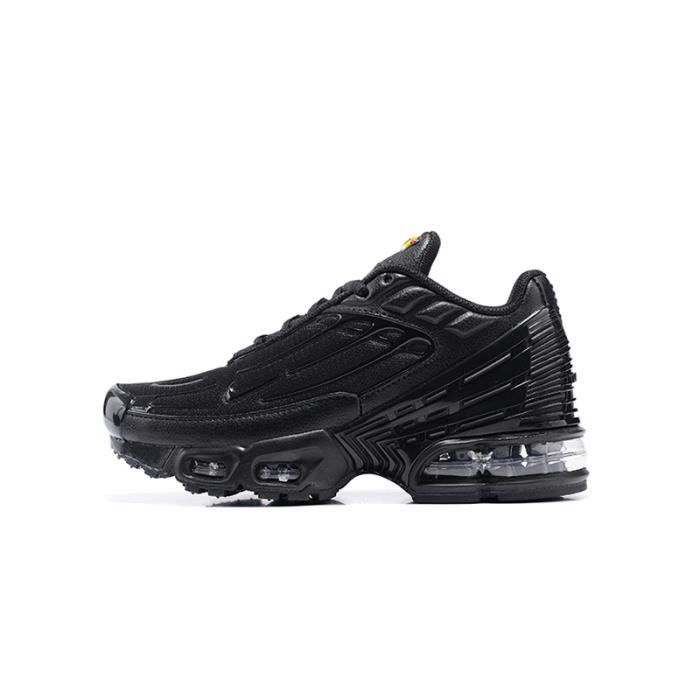 NIKE AIR MAX TN Plus TxT Enfants Chaussures de Running-Noir pur Noir ...