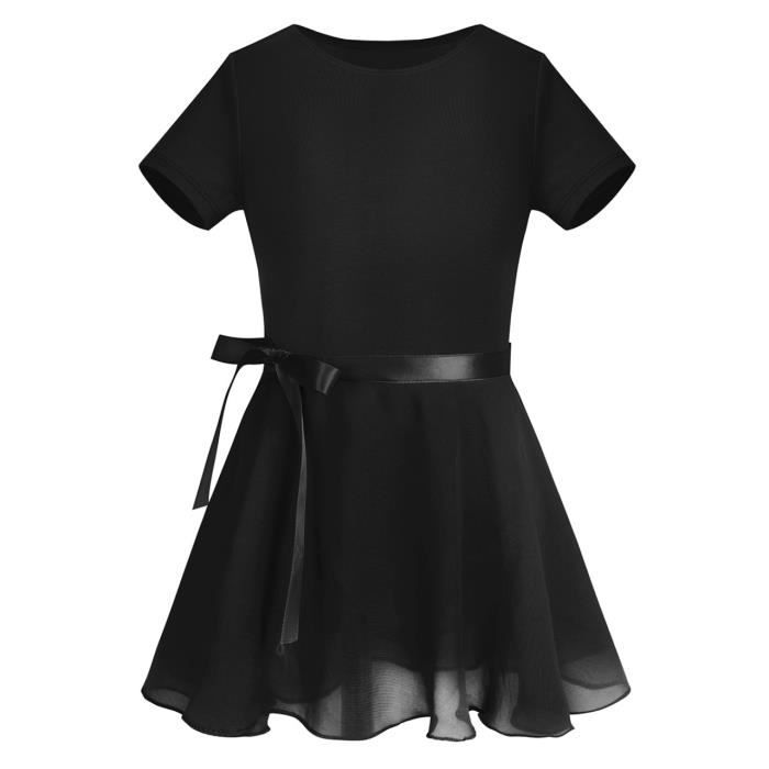 YONGHS-FR Justaucorps Danse Classique Fille Manches Courtes Leotard ...