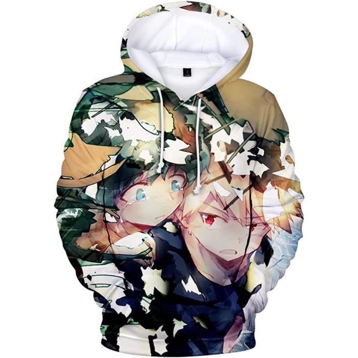 Boku No Hero Manga Sweat à capuche pour My Hero Academia Bakugou ...