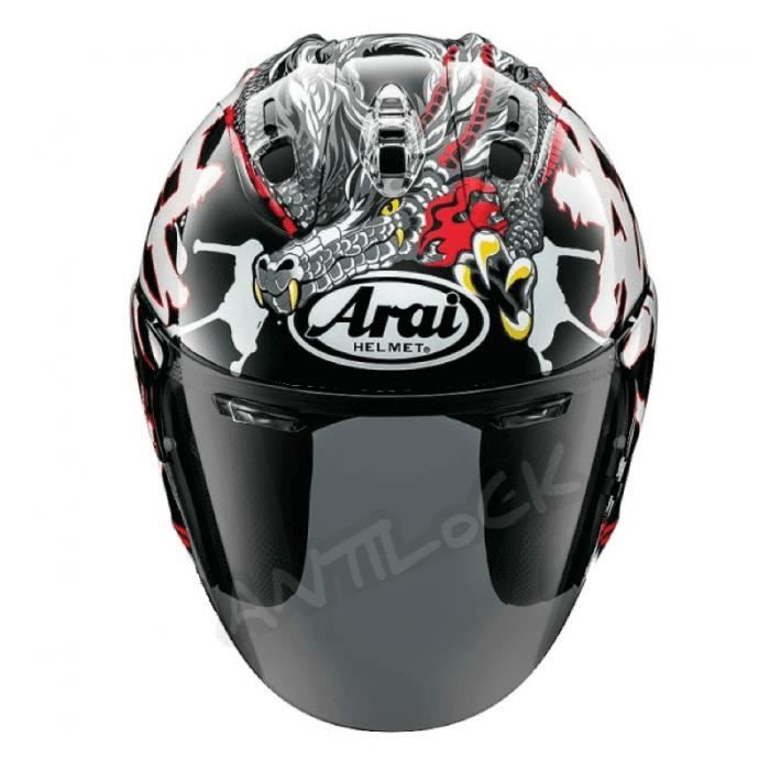 ARAI JET SZ-R VAS DRAGON GRIS AVEC VISIÈRE SEMI-TEINTÉE - Cdiscount Auto